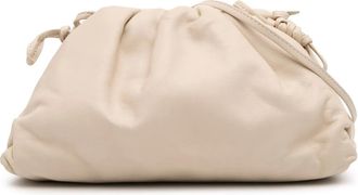 Bottega Veneta Hobo Bags - Lambskin The Mini Pouch Crossbody - Gr. unisize - in Weiß - für Damen