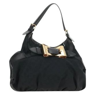 Gucci Pre-owned Vintage GG Canvas Schultertasche - - Pre-owned - Damen - Schwarzk - ONE SIZE