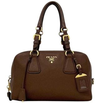 Prada Pre-owned B3091M Boston Bag - - Pre-owned - Damen - Braun - ONE SIZE