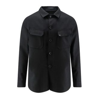 Tagliatore Homme, Chemises, Noir, Taille: L Veste-chemise Gcalvin