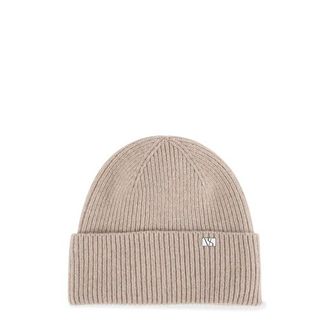 Varsity Bonnet &agrave; revers en laine et cachemire
