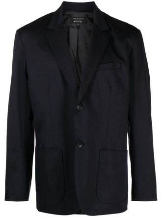 Rag & Bone blazer Parisian &agrave; simple boutonnage - Bleu