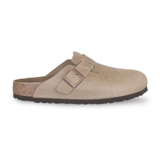 Birkenstock Sandales en cuir gaufr&eacute; Boston - Homme - Chaussures - Brun - Taille: 44 EU