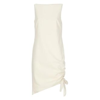 Carolina Herrera Asymmetrisches Raffkleid - - Dresses - Damen - Wei&szlig; - XS