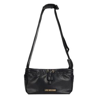 Love Moschino Schultertasche mit Kordelzug - - Bags - Damen - Schwarzk - ONE SIZE