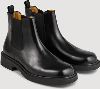 Sandro Bottines Chelsea en cuir glac&eacute;