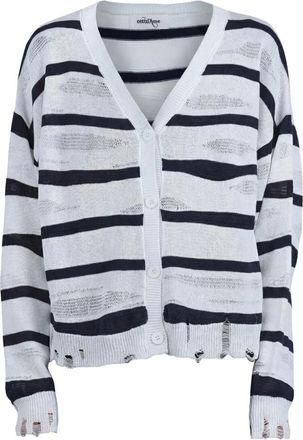 ottod'Ame Femme, Pulls, Multicolore, Taille: 38 FR Cardigan Ray&eacute; Effet Us&eacute;