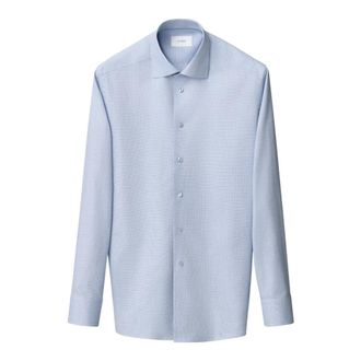 Eton Contemporary Fit Semi Solid Signature Twill Hemd - - Shirts - Herren - Blau - 5XL