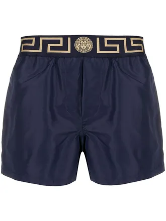 Versace Greca Border swim shorts - Blau
