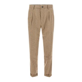 Incotex Hose aus Wollmischung mit Stickerei - - Trousers - Herren - Beige - W35