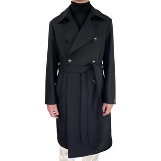Breras Milano Porto Mantel - - Coats - Herren - Schwarzk - M