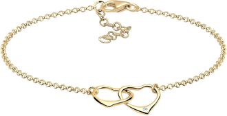 DIAMORE Elli DIAMONDS Bracelet Women Heart Motif Filigree with Diamond (0.02 ct.) in 925 Sterling Silver