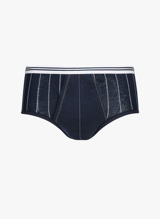 Eminence Slip taille haute ray&eacute; en coton