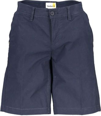 Timberland Homme, Shorts, Bleu, Taille: W32 Short Bermuda Bleu avec Bouton et Fermeture &Eacute;clair
