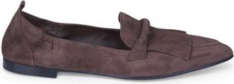 Pomme Dor Femme, Chaussures, Brun, Taille: 36 EU Mocassino in camoscio frange