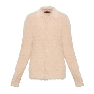 Dolce & Gabbana Furry Shirt - - Knitwear - Herren - Beige - L