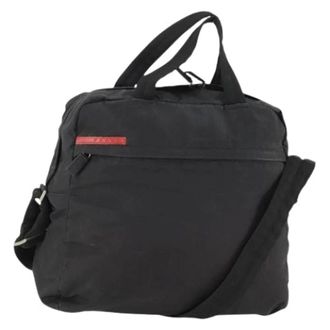 Prada Pre-owned Nylon Schultertasche - - Pre-owned - Damen - Schwarzk - ONE SIZE