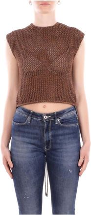 Alpha Studio Femme, Pulls, Brun, Taille: 40 FR Pulls &agrave; col rond