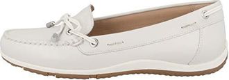 Geox Femme D Vega Moc B Mocassins, Off White, 39.5 EU