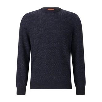 Missoni Pullover aus Wollmix - - Knitwear - Herren - Blau - XL
