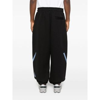 adidas Logo-Print Cotton Blend Track Pants - Black
