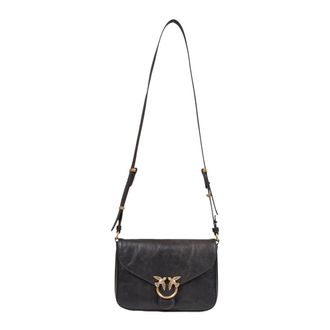 Pinko Pinko - Love Satchel Mini - Femme - Sacs - Brun - Taille: ONE Size