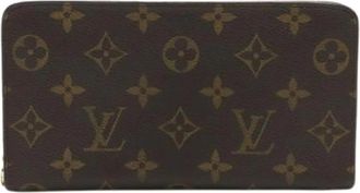 Louis Vuitton Portefeuille long zipp&eacute; Monogram doccasion - Femme - Pre-owned - Brun - Taille: ONE Size