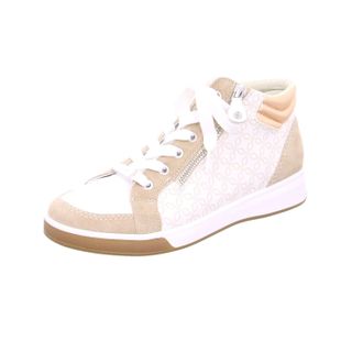 Ara Damen Rom Mid-cut Sneaker, SAND,WEISS/ROSEGOLD, 42.5 EU