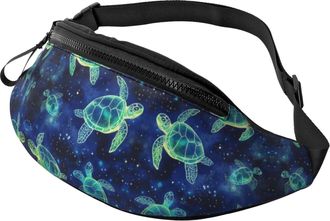 Generic Stylisch Taillentasche Meeresschildkr&ouml;ten-Print Umh&auml;ngetaschen Taillentasche G&uuml;rteltasche F&uuml;r Running Joggen Damen 14X35Cm