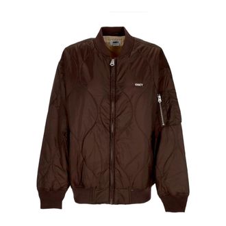 Obey Gepolsterte Bomberjacke in Java Brown - - Jackets - Damen - Braun - M