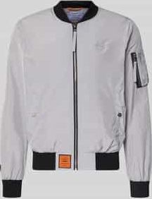 Original Bombers Bomberjacke mit Label-Patch und Eingrifftaschen