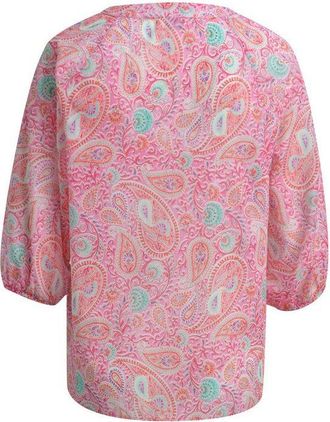 Milano Langarmbluse BLOUSE W NECKPANEL AE SLIT, 3/4 RAG