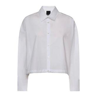 Pinko Pinko, Femme, Blouses et Chemises, Blanc, Taille: 38 FR Camicia in popeline