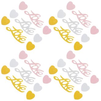 OSALADI 900 St&uuml;ck Buchstaben Konfetti Hochzeit Tischdekoration Kunststoff Kleines Party Dekor Glatte Oberfl&auml;che Vielseitiges Fest Konfetti f&uuml;r Verlobung und R