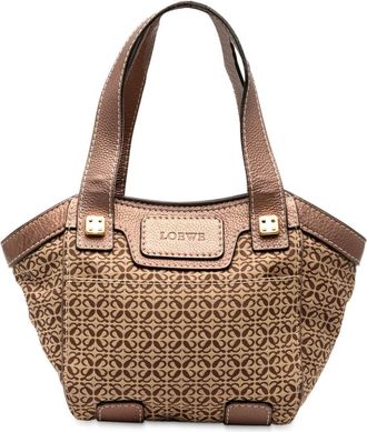 Loewe Shopper - Anagram Canvas Tote - Gr. unisize - in Braun - f&uuml;r Damen