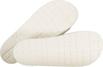 Calvin Klein Logo-Embroidered Slipper - White