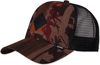 Djinns Arty Abstract Black Orange Khaki HFT Trucker Cap - One-Size