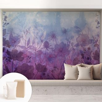 Tulup Carta Da Parati - Fotomurale In Vlies - Per Decorazione Pareti - Per La Cucina Camera Da Letto Per La Soggiorno Fiori Color Pastello 208x146 Cm