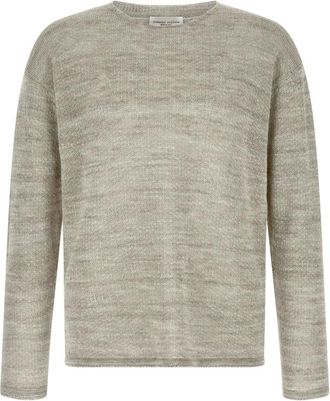 Roberto Collina Homme, Pulls, Gris, Taille: XL Pull en Maille Moulin&eacute;