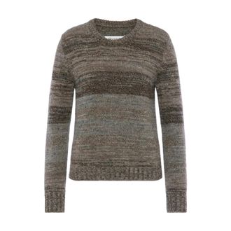 Maison Margiela Rundhals-Strickpullover aus Schurwolle - - Knitwear - Damen - Braun - M