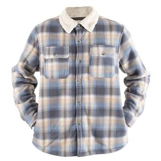 Generico RUMAOZIA Veste en flanelle pour homme - Veste polaire à carreaux - Veste dhiver respirante et chaude - Veste en flanelle Sherpa - Veste de bûcheron do