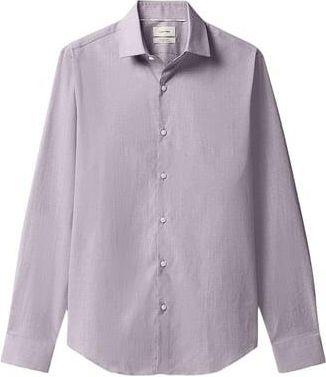 Calvin Klein Chemise slim &agrave; motif en coton m&eacute;lang&eacute;