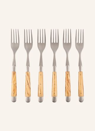 Forge de Laguiole Forge De Laguiole 6-Tlg. Gabel-Set braun