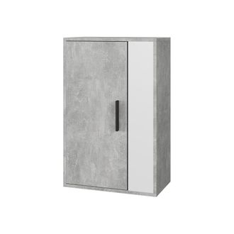 Vicco Hängeschrank Berno, Beton/Weiß, 50.1 x 78.4 cm mit 2 Fächern