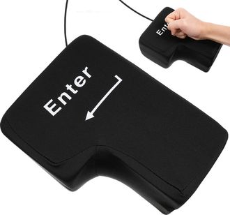 Amosfun Gro&szlig;E Enter Taste Kissen Ergonomisches Kopfkissen Mit USB F&uuml;R B&uuml;Ro Stressabbau Und Komfort Nap Pillow 8X5.7X4.1 Zoll