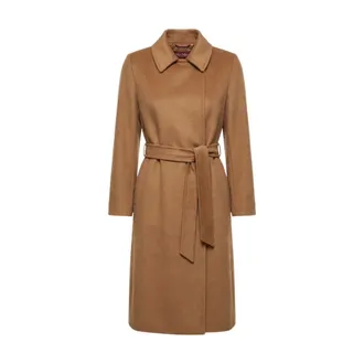 Max Mara Femme, Manteaux, Beige, Taille: 34 FR Belted Manteaux