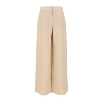 Max Mara Femme, Pantalons, Beige, Taille: 42 FR Tapioca Pantalons
