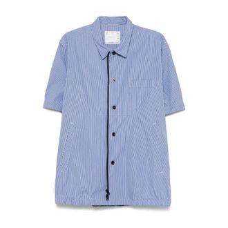 sacai Homme, Chemises, Bleu, Taille: L Chemise &agrave; Manches Courtes