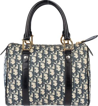 Dior Crossbody Bags - Christian Dior Trotter Monogram Boston Handbag - Gr. unisize - in Blau - f&uuml;r Damen