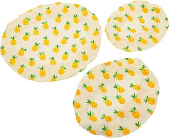 Yarnow 3pcs Schüssel Abdeckhauben Lebensmittel Abdeckung Tassen Staubschutzhülle frischhalte deckel Wiederverwendbare Topfhauben Duschhaube für Schüsseln Gem